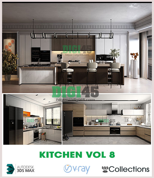 Kitchen Vol 8 - Free download 3d models 3dsmax, sketchup - 3dsmarket.com